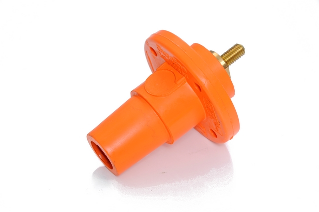 E1023 Female Panel Mount Receptacles 90 Degree - FEMALE - ORANGE ...