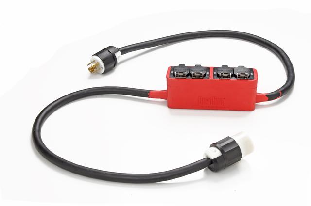 Nema Three Phase Power Stringer Single Block - 10/5 SOOW - Red ...